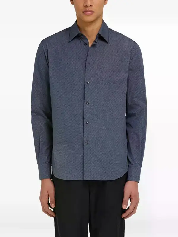 FERRAGAMO Micro-patterned Shirt