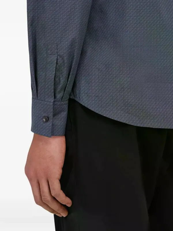 FERRAGAMO Micro-patterned Shirt