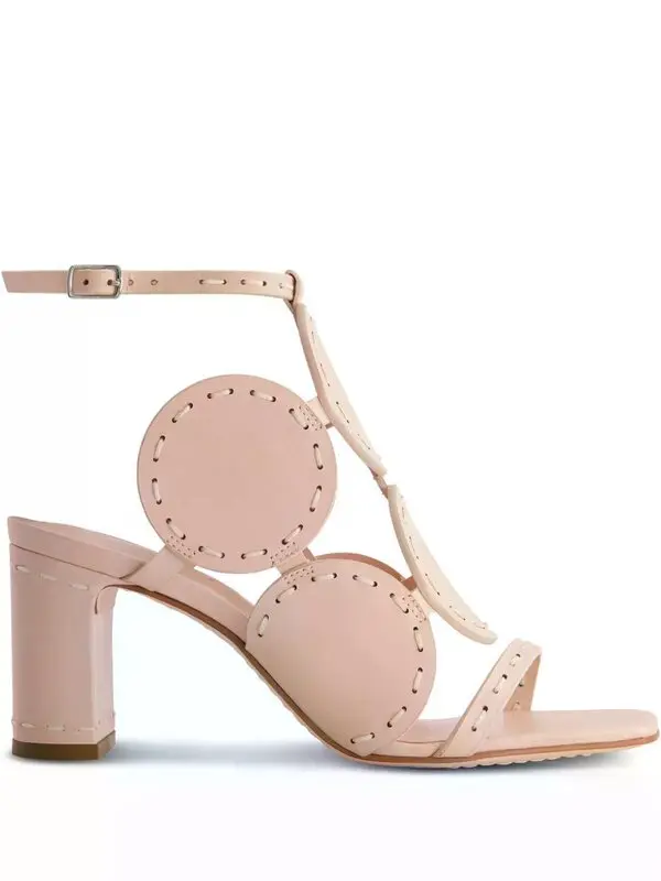 Bernardo 1946 75mm Circular-cutout Sandals - Pink