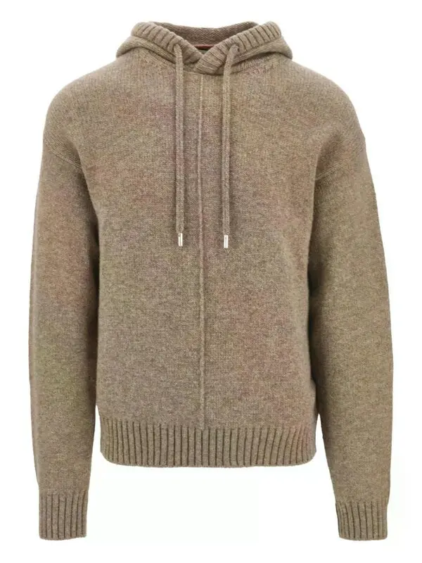 FERRAGAMO Virgin-wool Knitted Hoodie