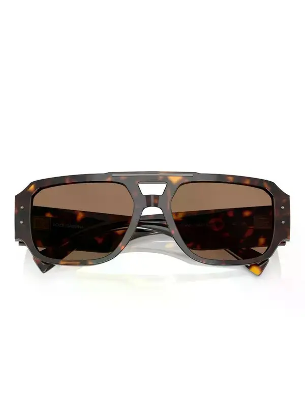 Dolce & Gabbana Pilot Frame Sunglasses - Brown