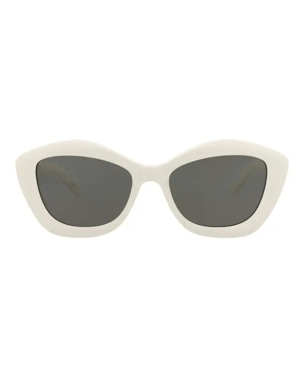 Saint Laurent Acetate Cat Eye Frame Sunglasses - Ivory Ivory Grey (sl68/30010684/004)