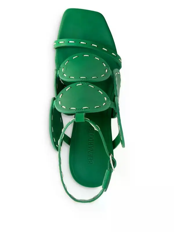 Bernardo 1946 76m Block-heel Sandals - Green