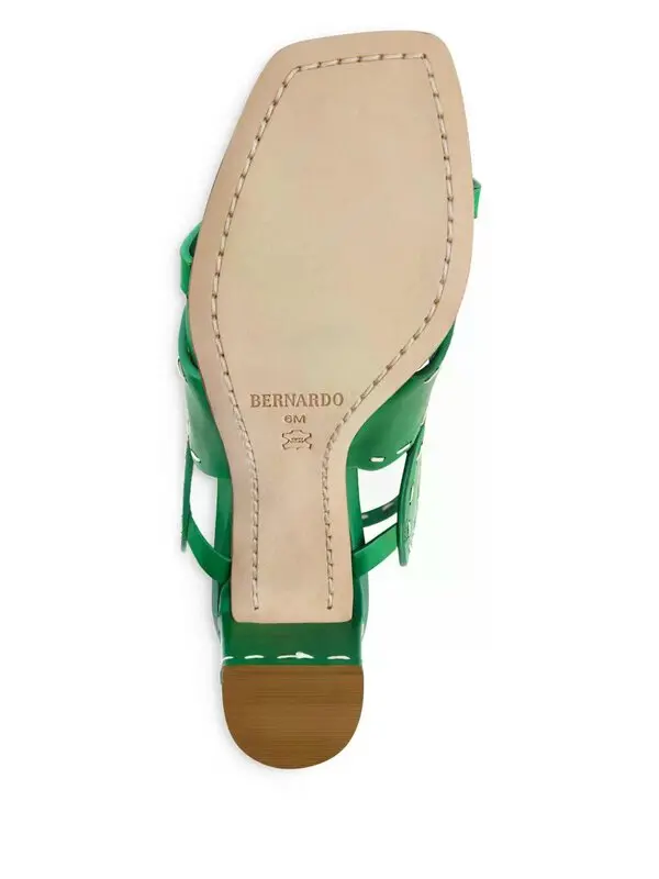 Bernardo 1946 76m Block-heel Sandals - Green