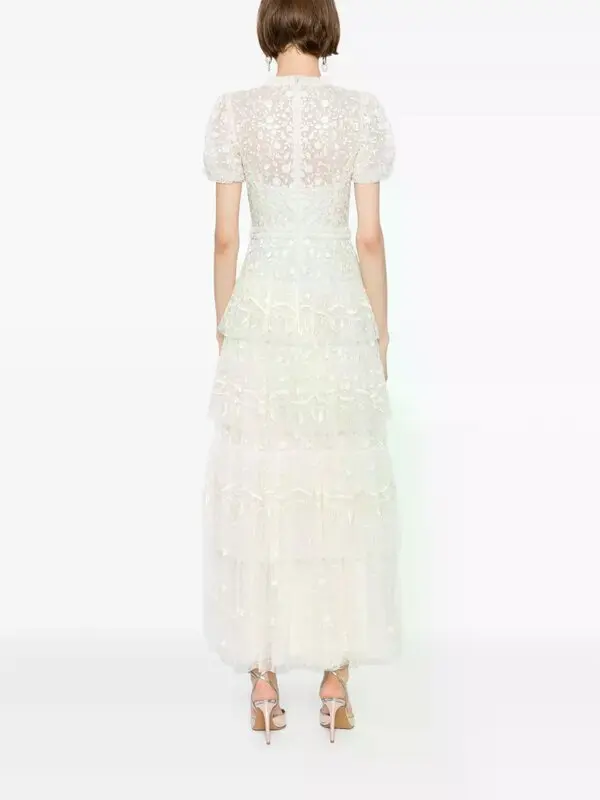NEEDLE & THREAD Layered Lace Ankle Gown