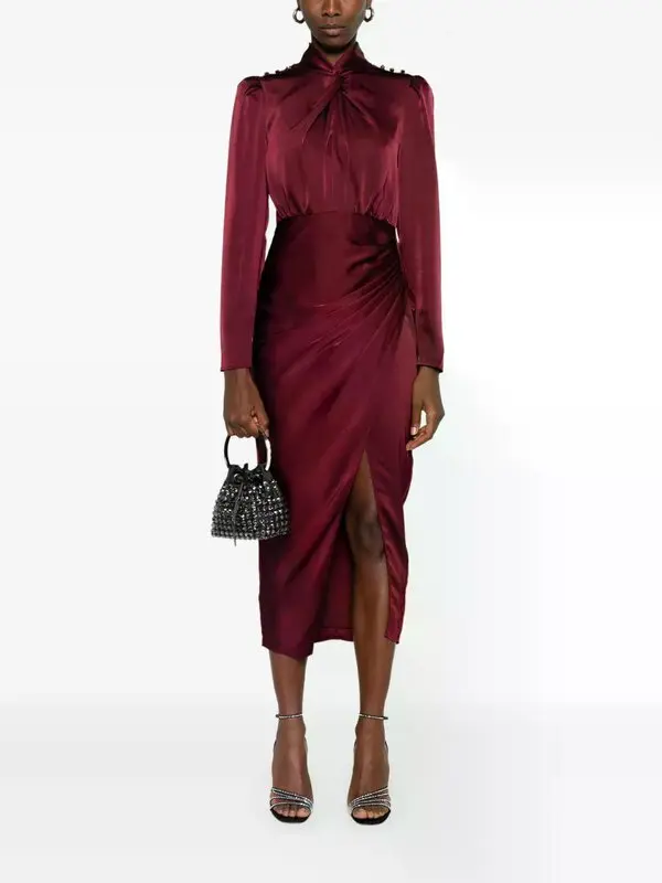 SELF-PORTRAIT Gathered Detail Dress
