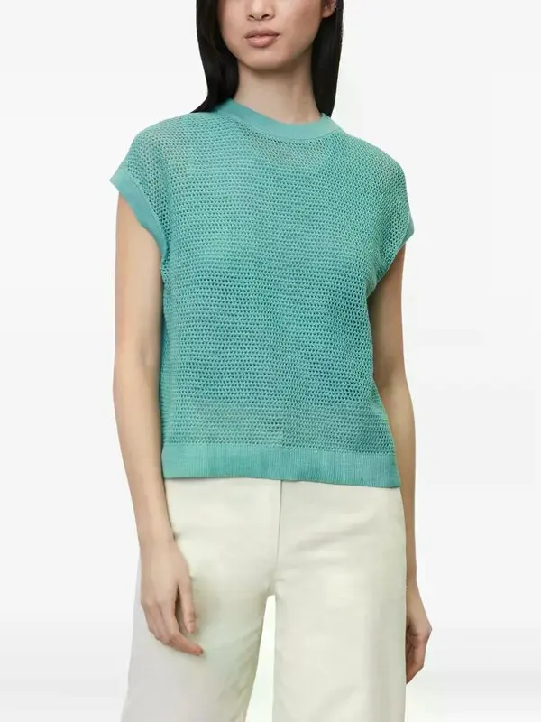 Marc O'polo Crochet Knit Short-sleeve Top