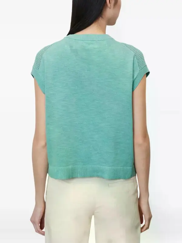 Marc O'polo Crochet Knit Short-sleeve Top