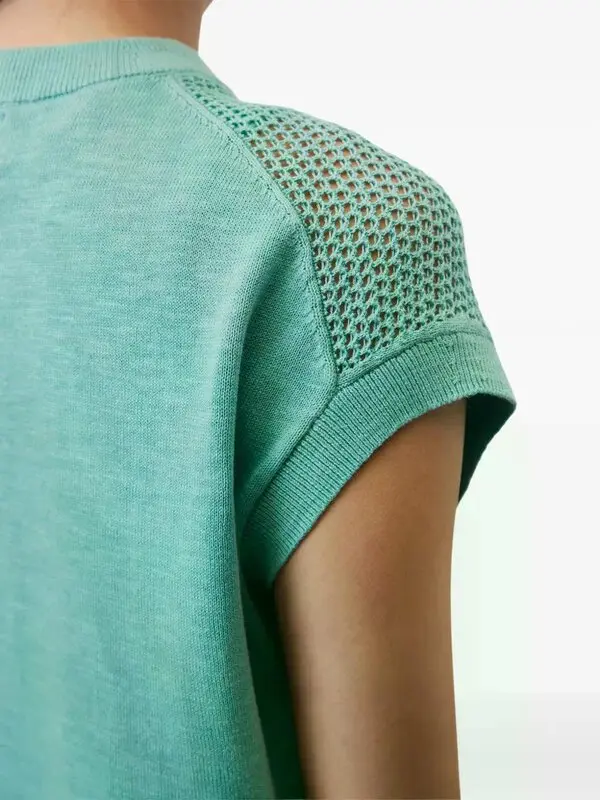 Marc O'polo Crochet Knit Short-sleeve Top