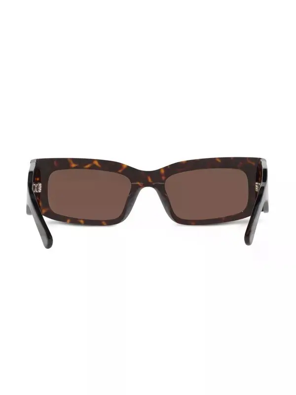 Balenciaga Rectangle-frame Sunglasses - Brown