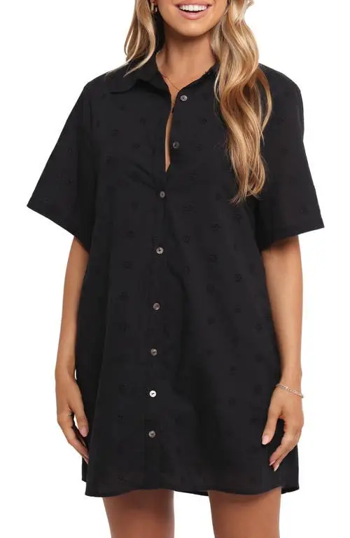 PETAL & PUP Eyelet Embroidery Shirtdress