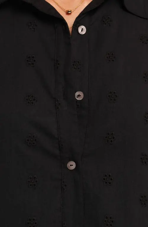 PETAL & PUP Eyelet Embroidery Shirtdress