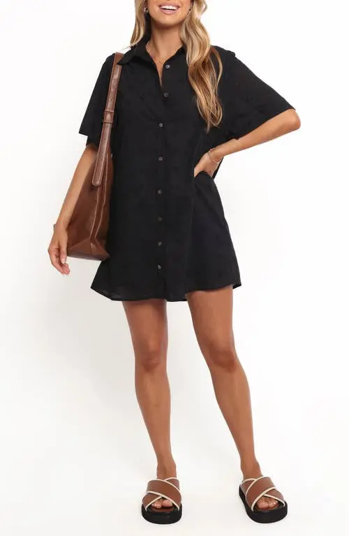 PETAL & PUP Eyelet Embroidery Shirtdress