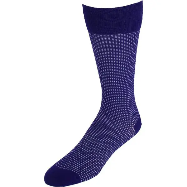 DEAD SOXY Birdseye Mid-calf Dress Socks - Purple