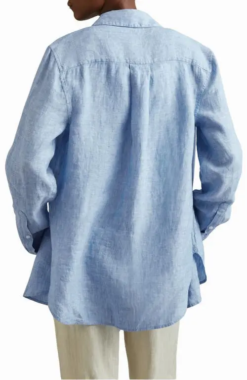 REISS Belle Linen Button-up Shirt