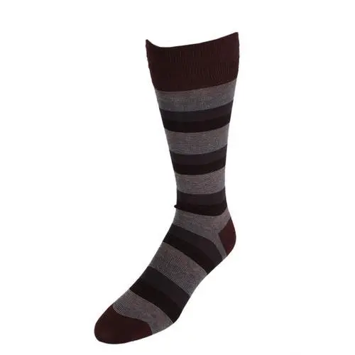 DEADSOXY Thick Stripe Mid-calf Dress Socks - Multiple