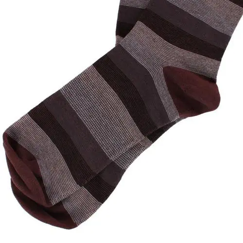 DEADSOXY Thick Stripe Mid-calf Dress Socks