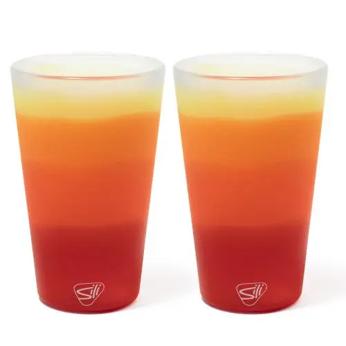 SILIPINT Silicone Pint Glasses 2-pack - Multicolored