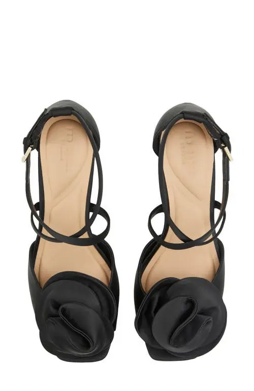 Ted Baker London Maddy Rose Platform Sandal - Black