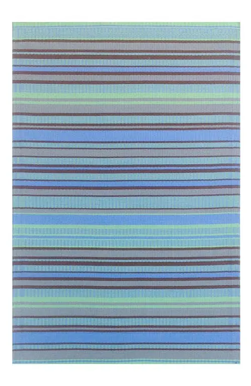 MAD MATS Stripes Grey & Aqua