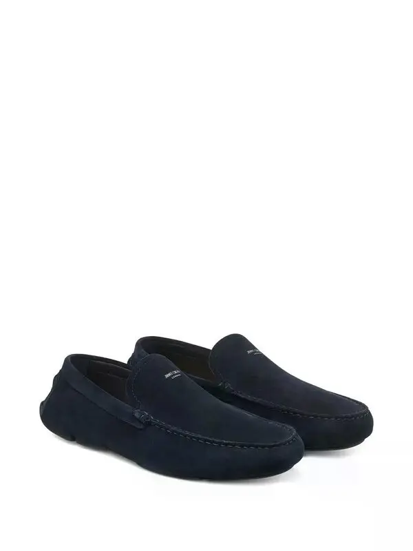 JIMMY CHOO Stanly Suede Loafers - Blue