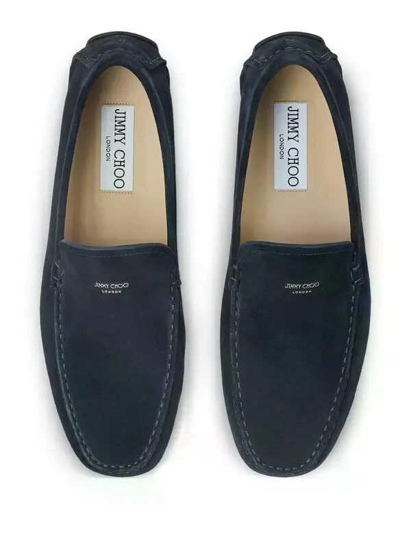 JIMMY CHOO Stanly Suede Loafers - Blue