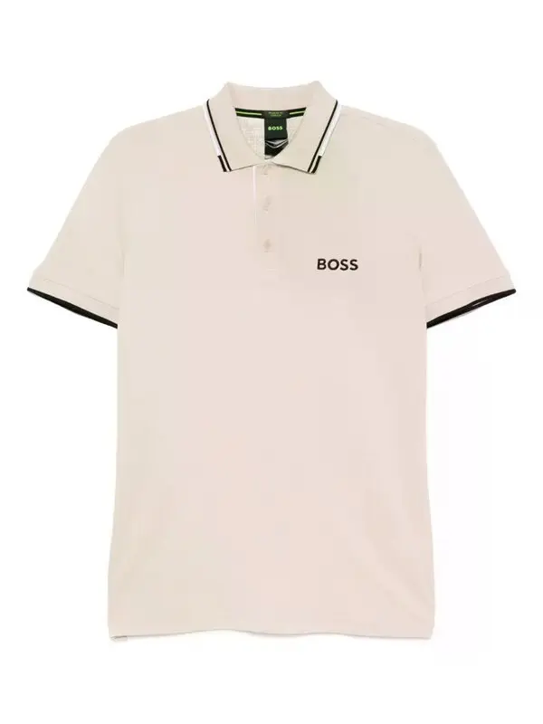 BOSS Cotton-blend Polo Shirt - Neutrals