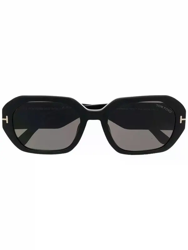 TOM FORD Veronique Rectangular Sunglasses - Black