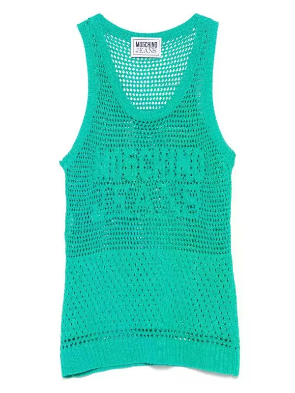 Moschino Open-knit Tank Top