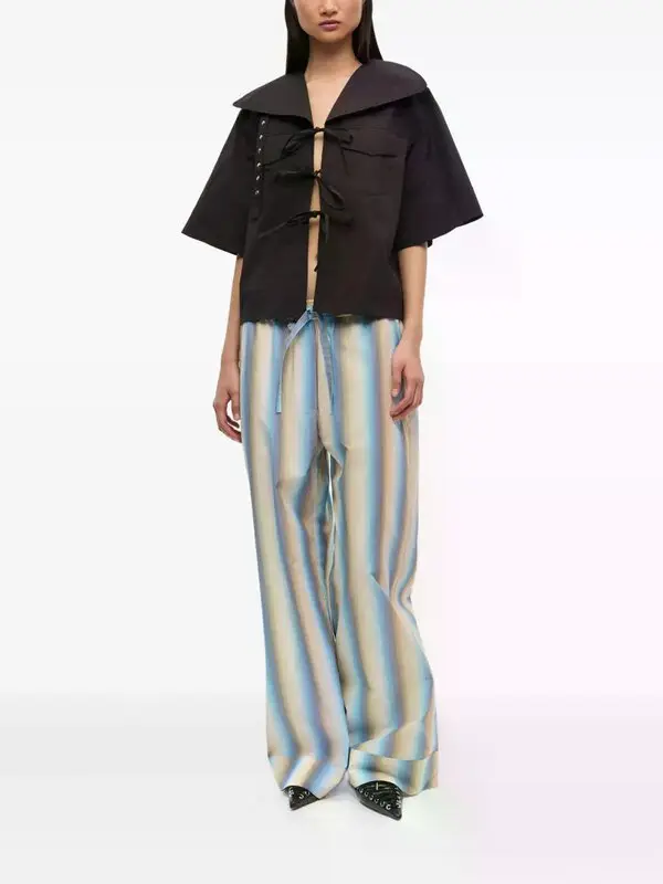 GANNI Striped Trousers
