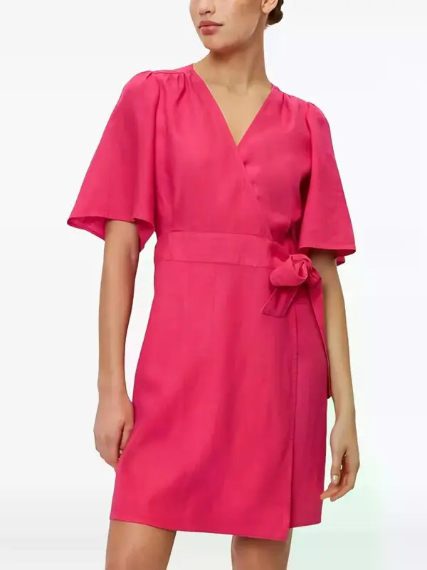 Marc O'polo Flutter-sleeved Wrap Dress