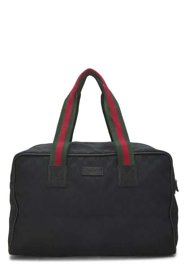 Gucci Gg Canvas Web Duffle