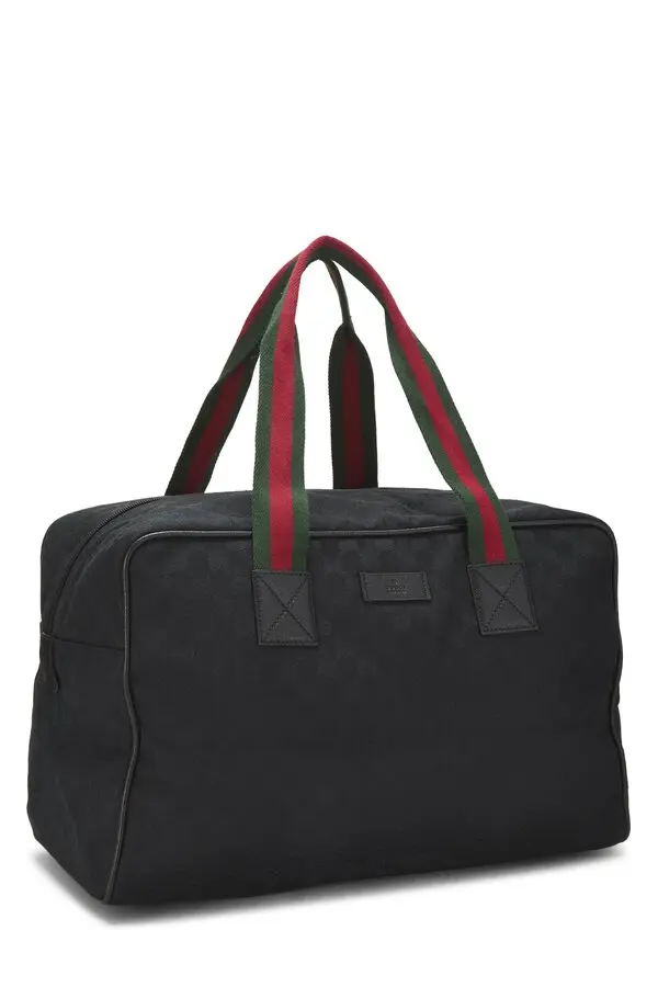 Gucci Gg Canvas Web Duffle