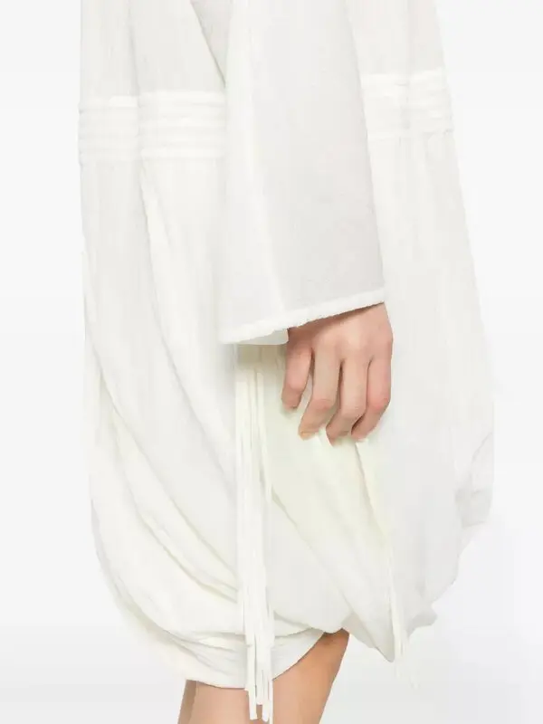 TOTEME Drawstring-waist Dress - White