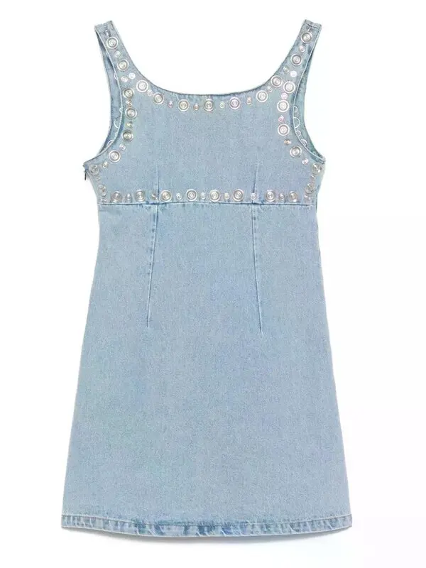 Coperni Studded Denim Mini Dress