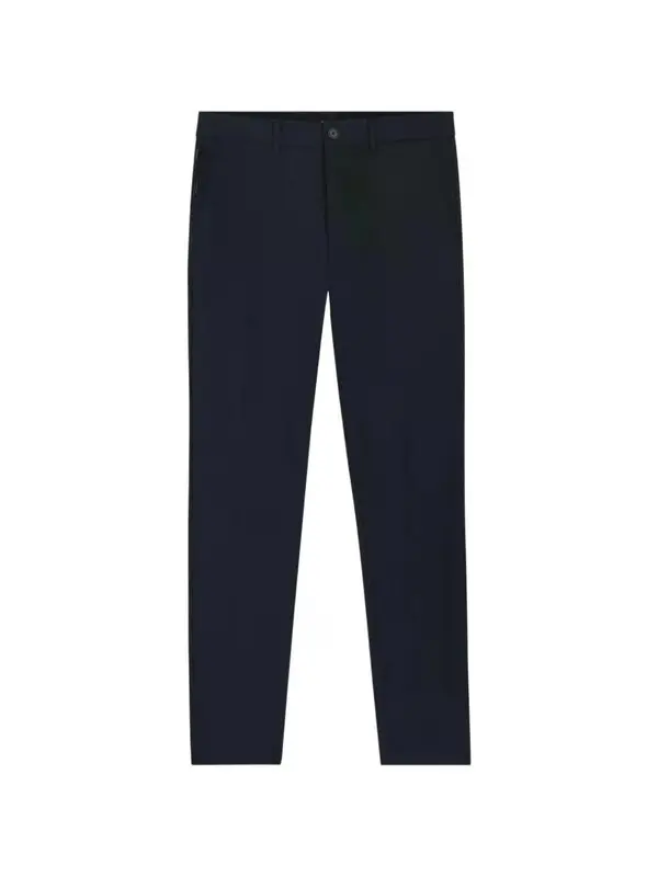 BOSS Cotton-blend Straight-leg Trousers - Blue