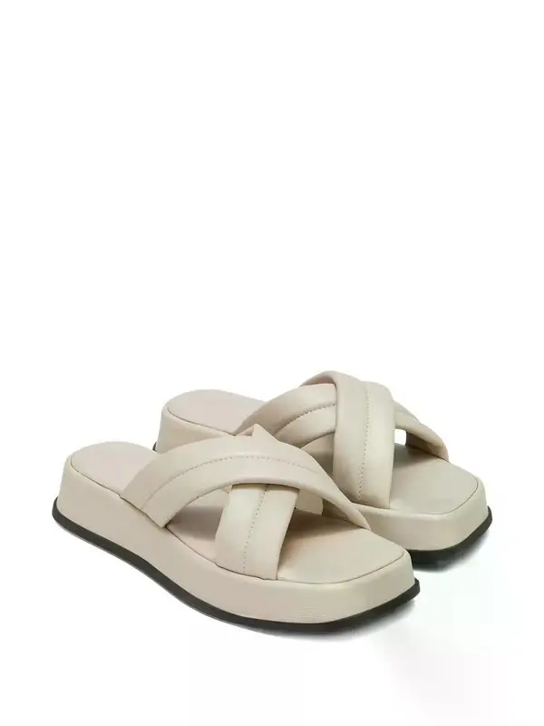 Marc O'polo Cross-strap Platform Sandals - Neutrals
