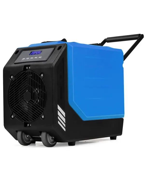 VOLENCA 190 Ppd Commercial Dehumidifier With Pump And 2 Wheels - Blue
