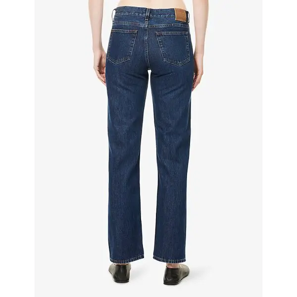 TOTEME Low Straight-leg Denim Jeans - Indigo
