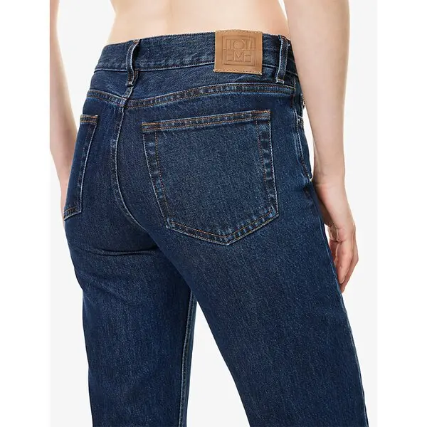 TOTEME Low Straight-leg Denim Jeans - Indigo