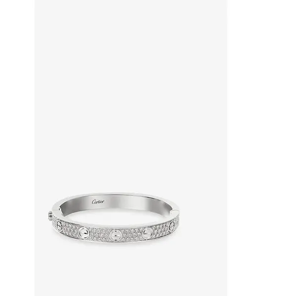 CARTIER Love 18ct White-gold Diamond Bracelet - White Gold