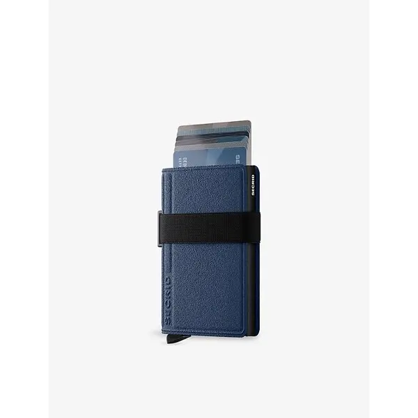 SECRID Bandwallet Aluminium And Leather Wallet - Navy Black