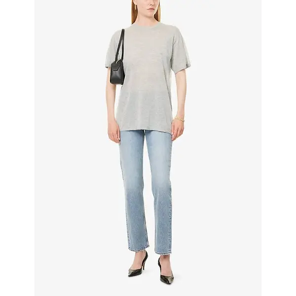 TOTÊME Round-neck Cashmere-blend Knitted Top