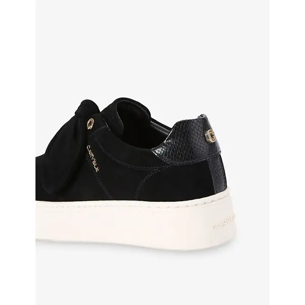 Carvela Chiara Bow Suede Low-top Trainers