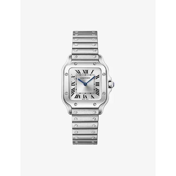 Cartier Santos De Small Steel Watch - Silver