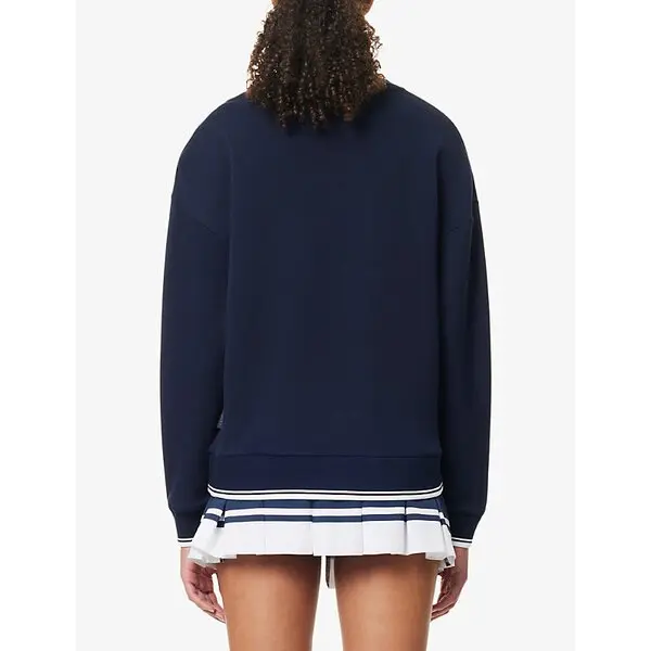 Varley Iona Embroidered-logo Knitted Jumper