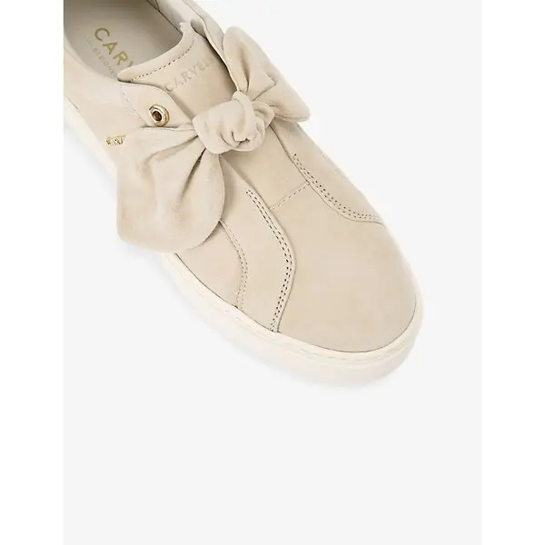 Carvela Chiara Bow Suede Low-top Trainers
