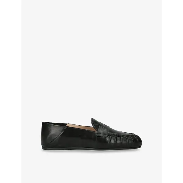 STUART WEITZMAN Brooks Leather Loafers - Black