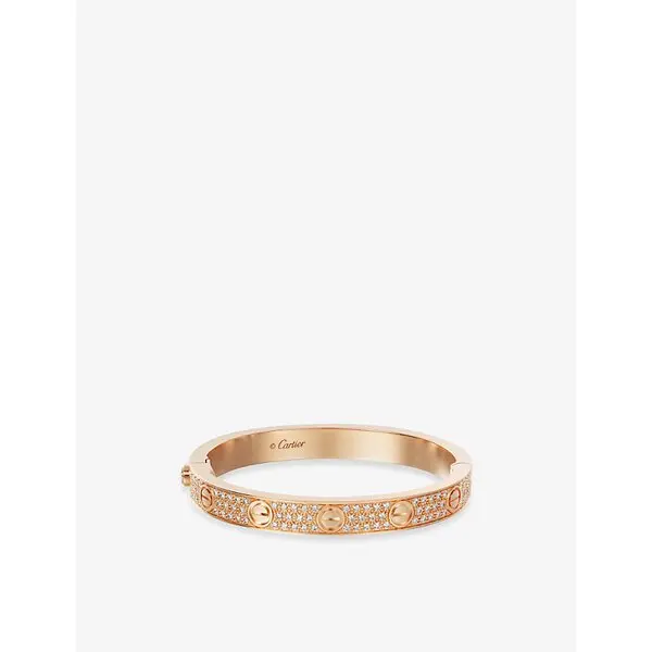 CARTIER Love Bracelet 18ct Rose-gold And Diamond - Rose Gold