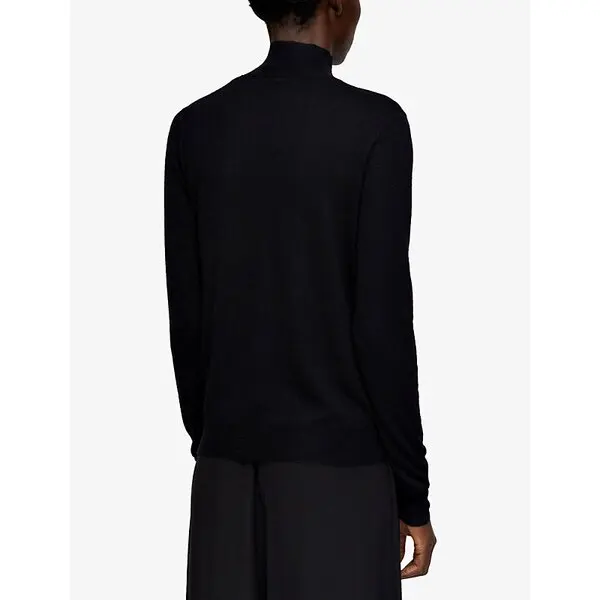 JOSEPH Cashair High-neck Cashmere Jumper - Black